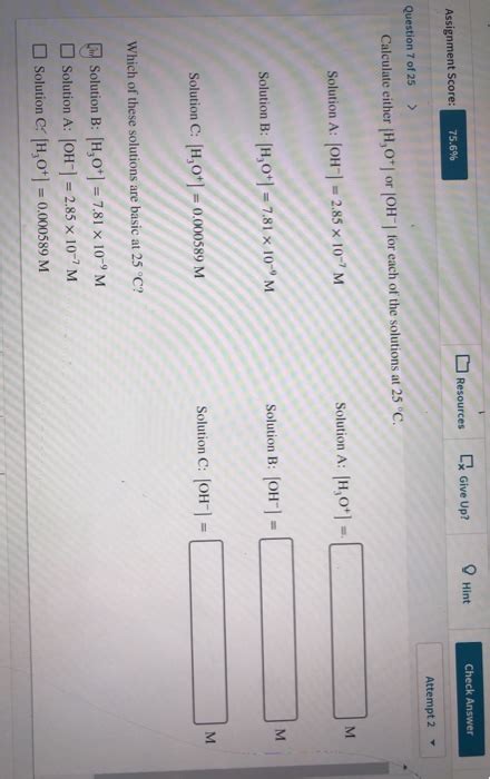 solved give up check answer resources hint assignment
