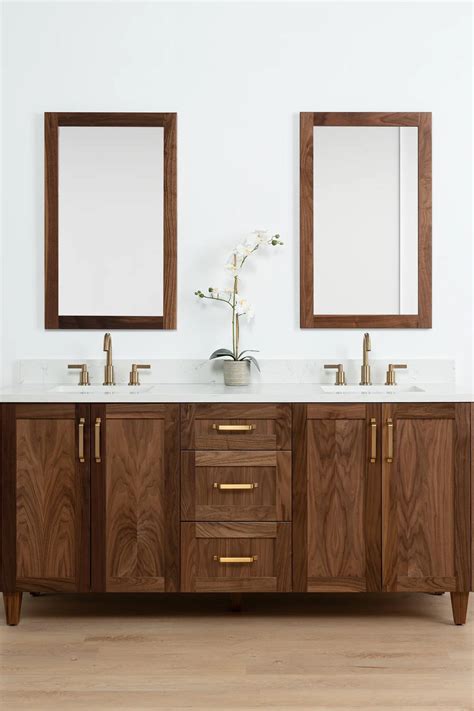 27 Walnut Bathroom Vanity Inspirations For Your Dream Space