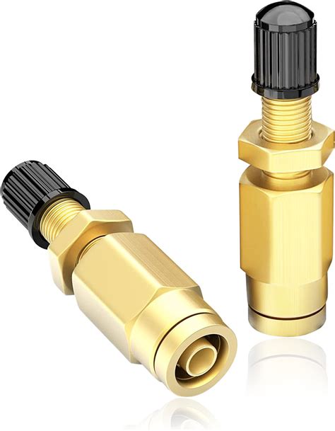 Amazon.com: AOCISKA 2 Packs 1/4“Brass Inflation Schrader Valve (DOT Approved) with Push ...