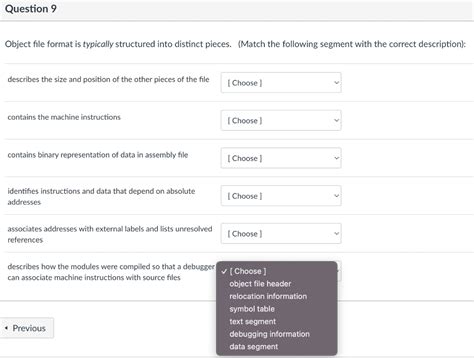 Solved Question 9 Object File Format Is Typically Structured Solved Question 9 Object File Format Is Typically Structured