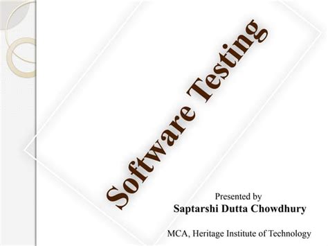 Software Testing Ppt Pptx