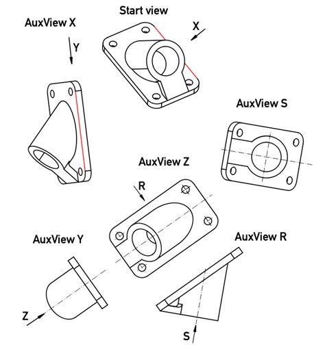 File TechDraw AuxiliaryView Pre Png FreeCAD Documentation