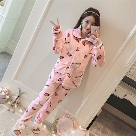 Зимни дебели топли памучни пижами за бременни и кърмачки Дрехи за бременни жени Домашно облекло