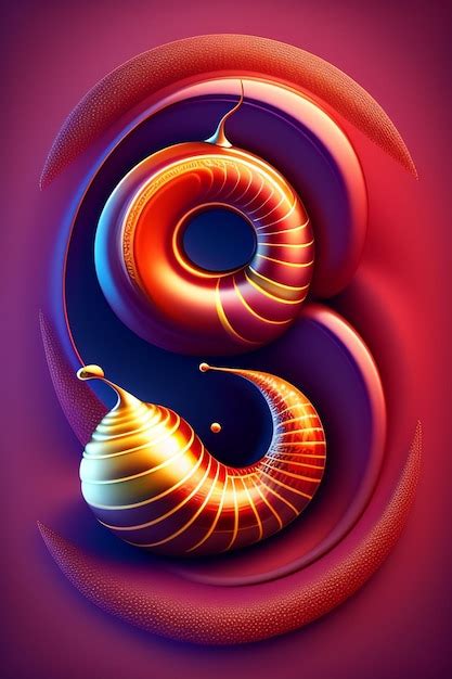 Premium Ai Image A Snail With A Colorful Shell Ai Generative Illustration