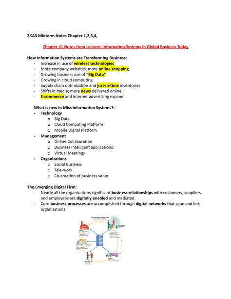 Information Systems Chapter 1 4 Notes 2ka3 Midterm Notes Chapter 1 2 3 4 Chapter 1 Notes