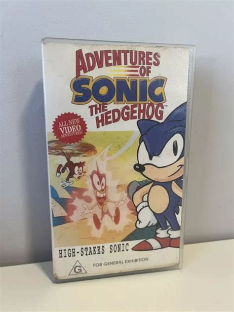 Adventures Of Sonic The Hedgehog High Stakes Sonic Vhs Aus Release Ex Rent 19 95 Picclick Au