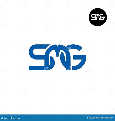 Letter Smg Monogram Logo Design Cartoon Vector Cartoondealer Com