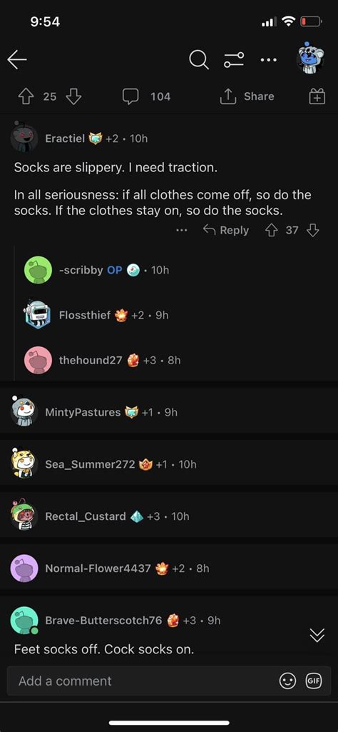 Found Marshall In Ask Reddit Question Was Socks On Or Off During Sex