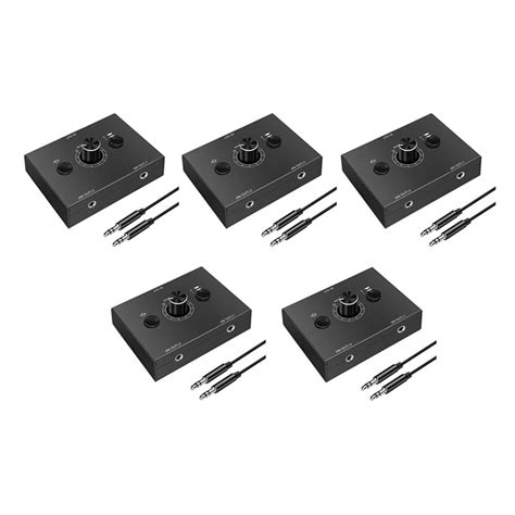 5x 3 5mm audio switcher 2 input 1 output 1 input 2 output audio
