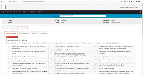 Custom Employee Performance Assessment Nobious