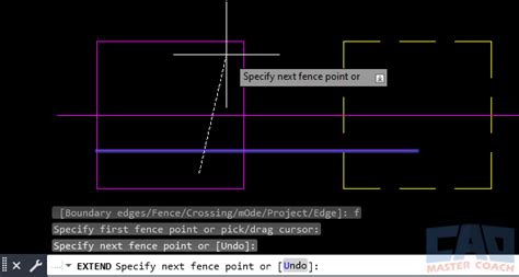 Autocad Extend Command Lengthen To Boundaries
