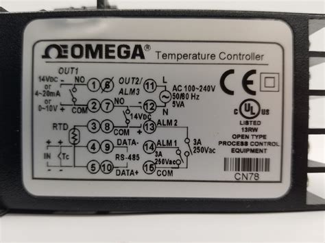 Omega Cn7800 Temperature Controller Omega Cn7800 Temperature Controller