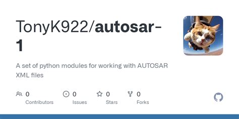 github tonyk922 autosar 1 a set of python modules for working with