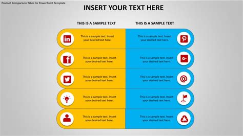 Comparison Matrix Template