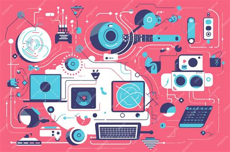 Premium Ai Image Iot Communication Protocols Illustration