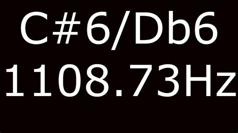 c 6 db6 note frequency test youtube