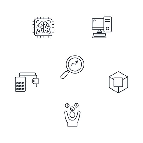 Fintech Internet Icons Set Fintech Internet Pack Symbol Vector