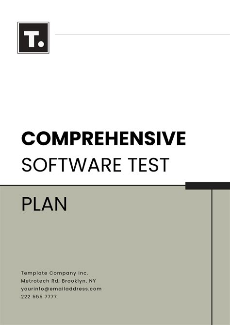 Free Software Test Plan Templates Editable And Printable
