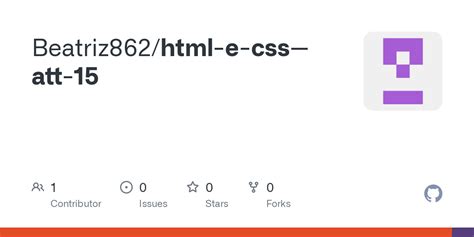 github beatriz862 html e css att 15