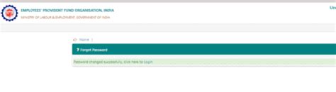 Online Steps For EPFO Password Reset In