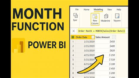MONTH Function In Power BI DAX Extract Month Number From Date Power BI Tutorial For