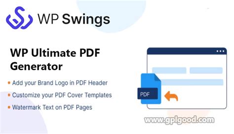 Wp Ultimate Pdf Generator Pro Wordpress Plugin Gpl Good