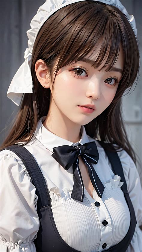 لقطة قريبة لامرأة ترتدي قميصًا أبيض وحمالات سوداء Seaart Ai