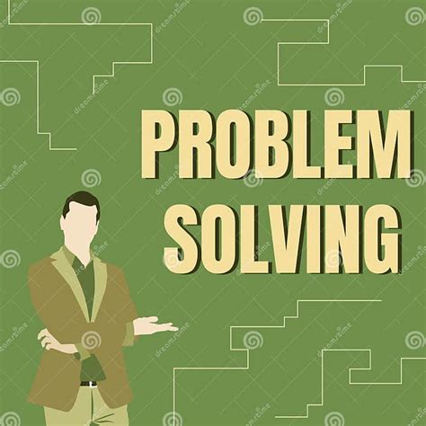 Hand Writing Sign Problem Solving Word Written On To Find An Answer Or Means Of Effectively