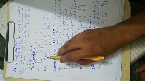 9th class chapter no 1 matrices and determinants youtube