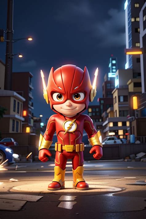 The Flash Superhero Animation Digital Wall Art