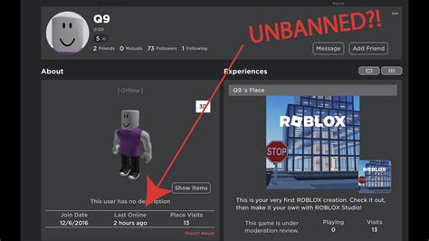 roblox fourth linebreak account unbanned q9 youtube