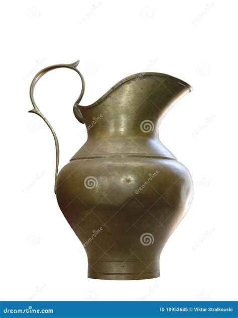 Ancient Brass Ewer Stock Image Image Of Native Fired 10952685