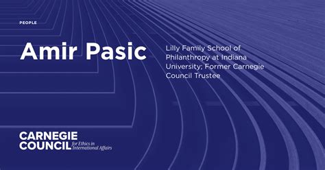 Amir Pasic Carnegie Council For Ethics In International Affairs