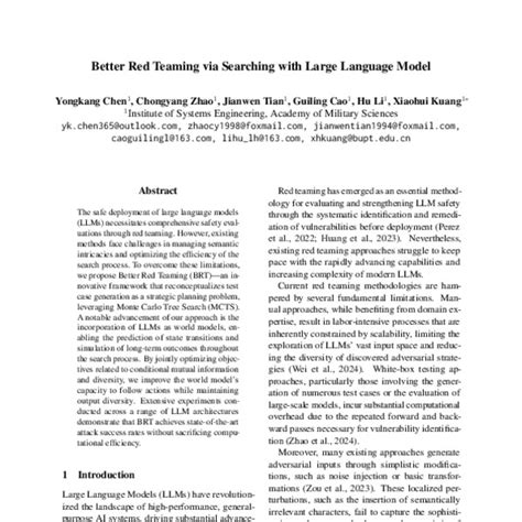 Better Red Teaming Via Searching With Large Language Model Acl Anthology