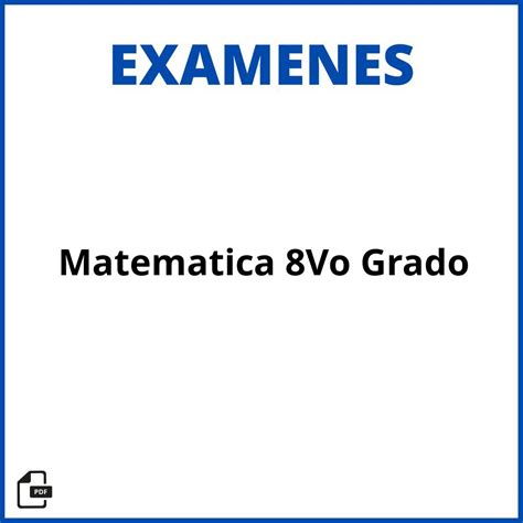 2025 Examen De Matematicas 6 Grado