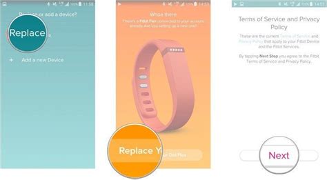 how to add replace and delete trackers in the fitbit app android