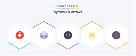 Symbols And Arrows 25 Flat Icon Pack Including Symbols Horizontal Swipe Arrow Logo 19206457