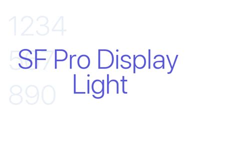 SF Pro Display Light Font Free Download Now