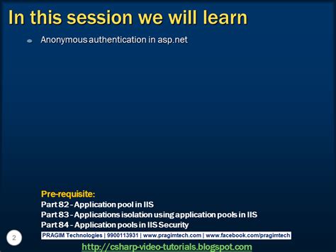 Sql Server Net And C Video Tutorial Part 85 Anonymous Authentication