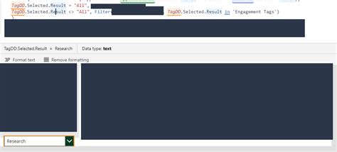 solved filter gallery where drop down value is contained power