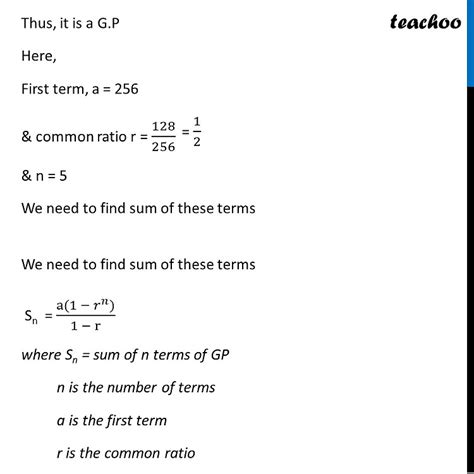 Ex 8 2 19 Find Sum Of Products Of 2 4 8 16 32 Ex 8 2