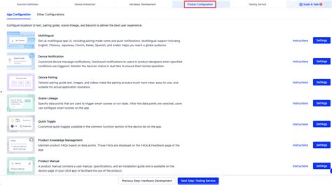 Product Configuration Tuya Iot Development Platform Tuya Developer
