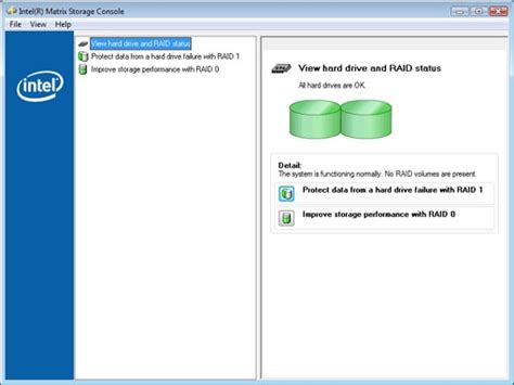 Storage Intel Matrix Storage Manager