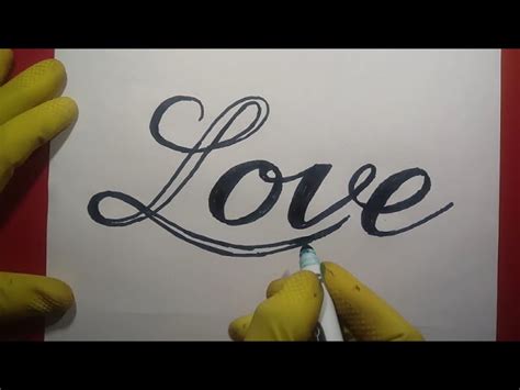 Cursive Word Love