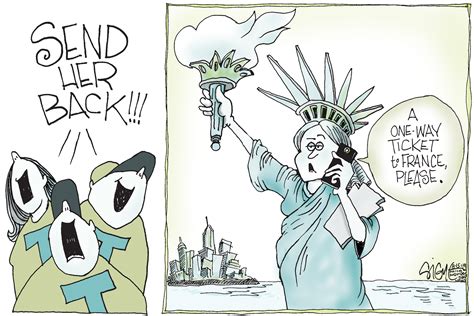 Statue Of Liberty Political Cartoon Immigration