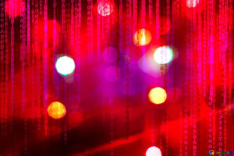 Congratulations Digital Red Binary Code Background №194212