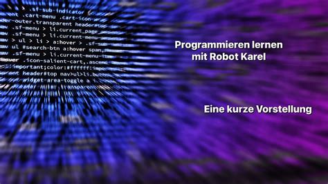 Programmieren Lernen Mit Karel Youtube
