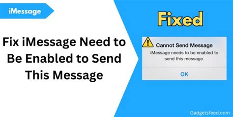 Fix Imessage Need To Be Enabled To Send This Message Gadgets Feed