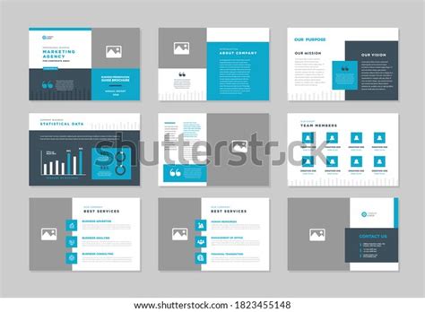 비즈니스 프레젠테이션 브로셔 안내서 설계 스톡 벡터로열티 프리 1823455148 Shutterstock