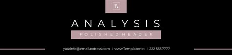 Free Analysis Polished Header Template To Edit Online